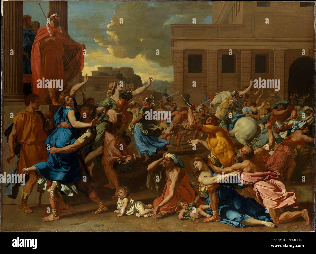 The Abduction of the Sabine Women. Nicolas Poussin. Probably 1633–34 ...