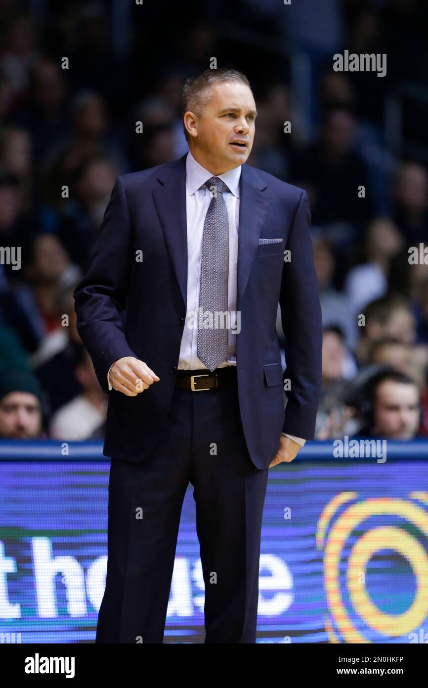 Butler head coach Chris Holtmann in the first half of an NCAA college ...