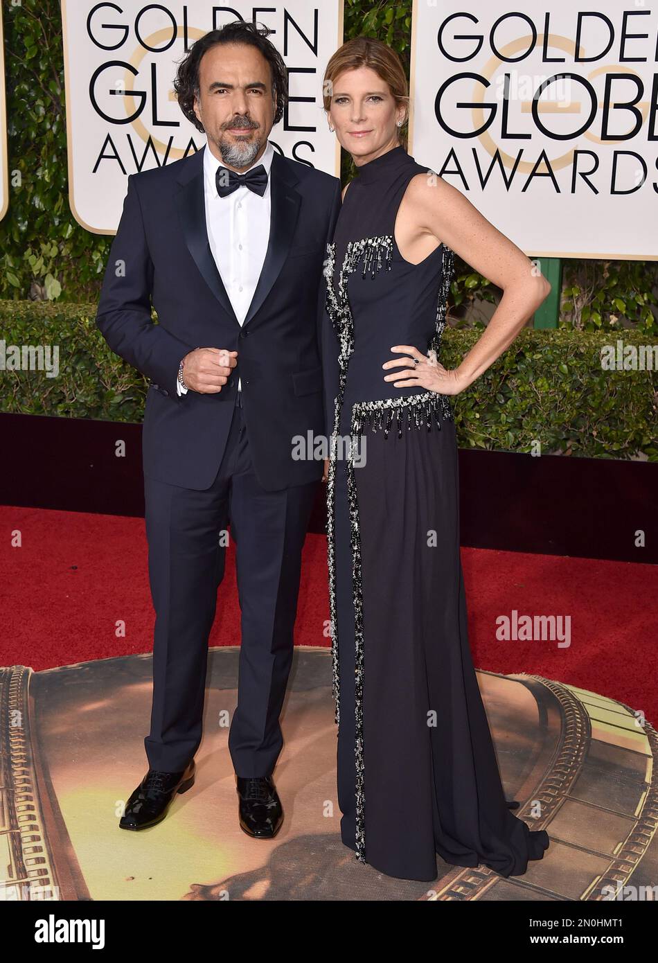 Alejandro Gonzalez Inarritu, left, and Maria Eladia Hagerman arrive at ...