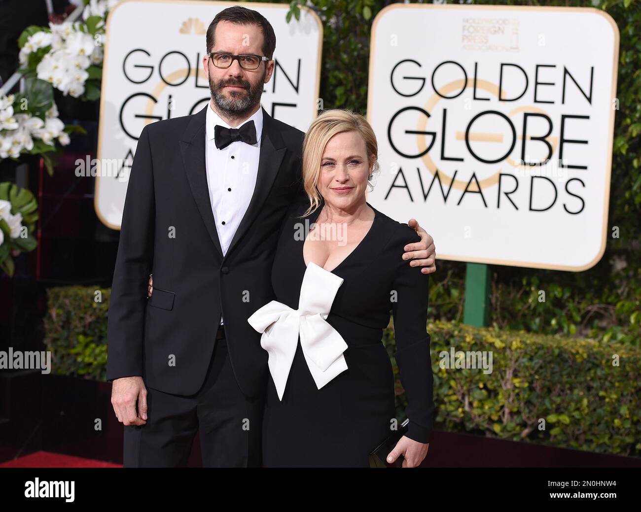 Patricia Arquette, right, and Eric White arrive at the 73rd annual ...