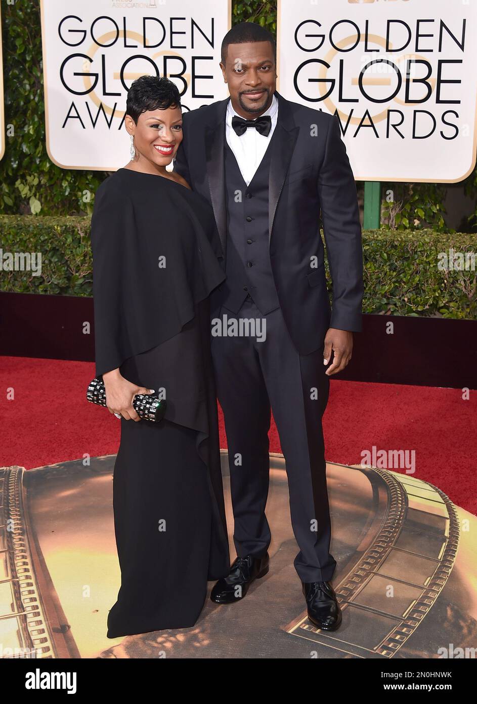 Chris Tucker, right, and Jarneen Chaney Brown arrive at the 73rd annual ...