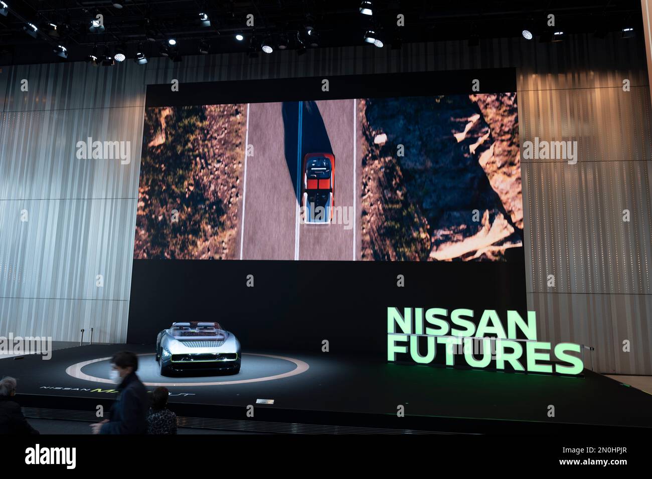 Yokohama, Kanagawa Prefecture, Japan. 5th Feb, 2023. The Nissan Max Out Nissan Futures EV ...