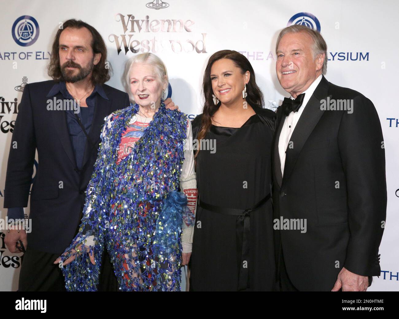 Andreas Kronthaler, from left, Vivienne Westwood, Jennifer Howell, and ...