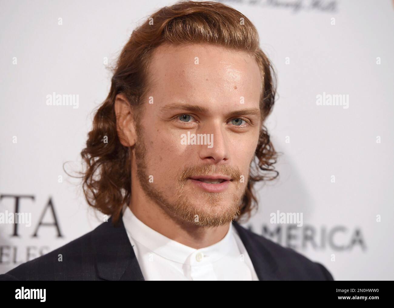 Sam Heughan arrives at the BAFTA Awards Season Tea Party at the Four ...