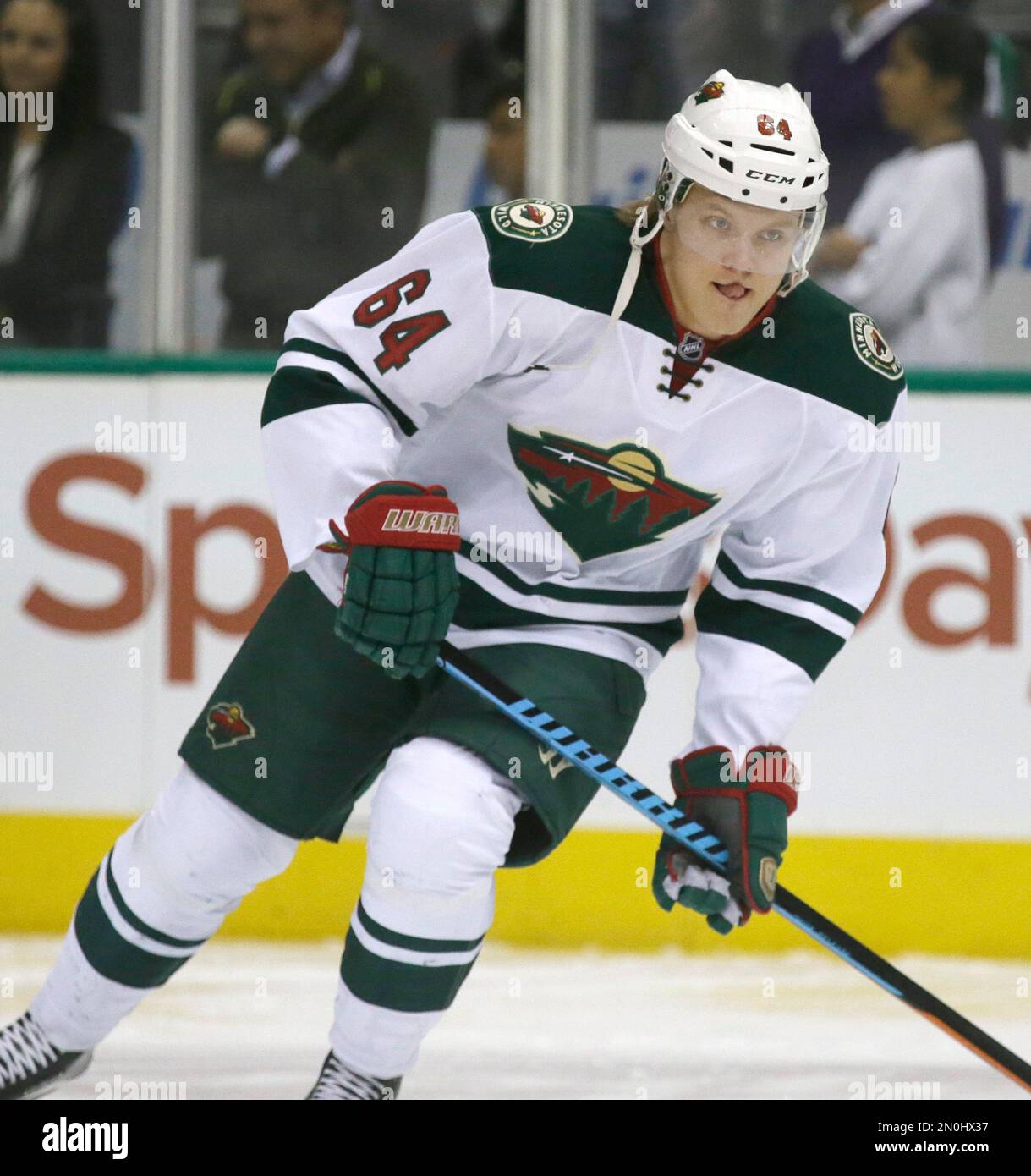 Minnesota Wild center Mikael Granlund (64) skates the ice during warm ...