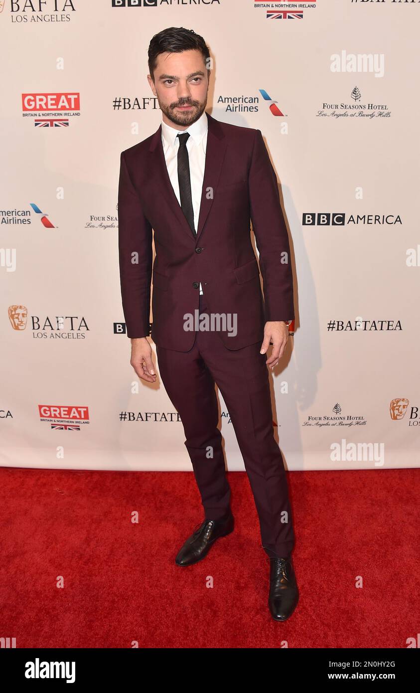 Dominic Cooper arrives at the BAFTA Awards Season Tea Party at the Four ...
