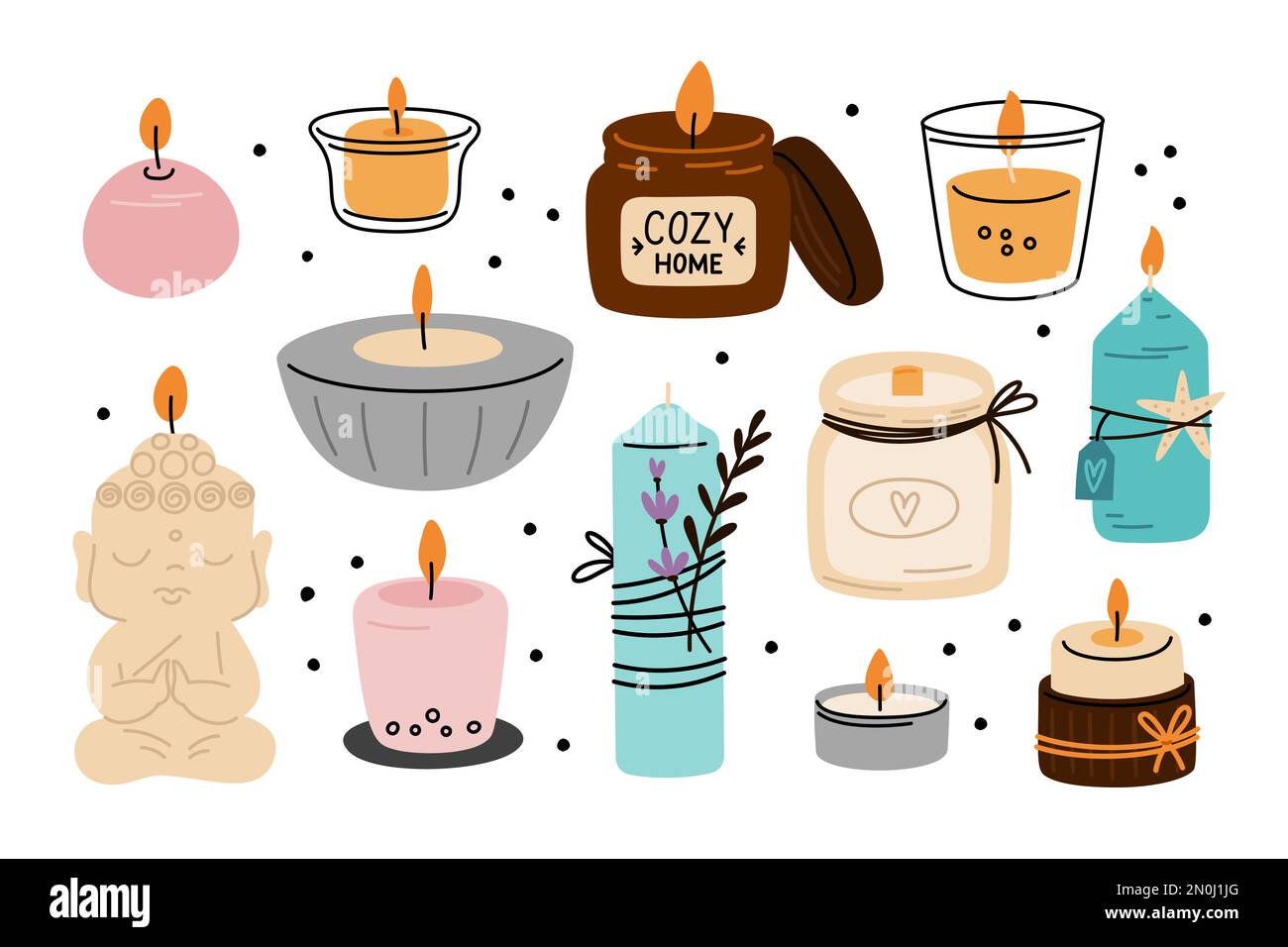 Cartoon candles hi-res stock photography and images - Alamy