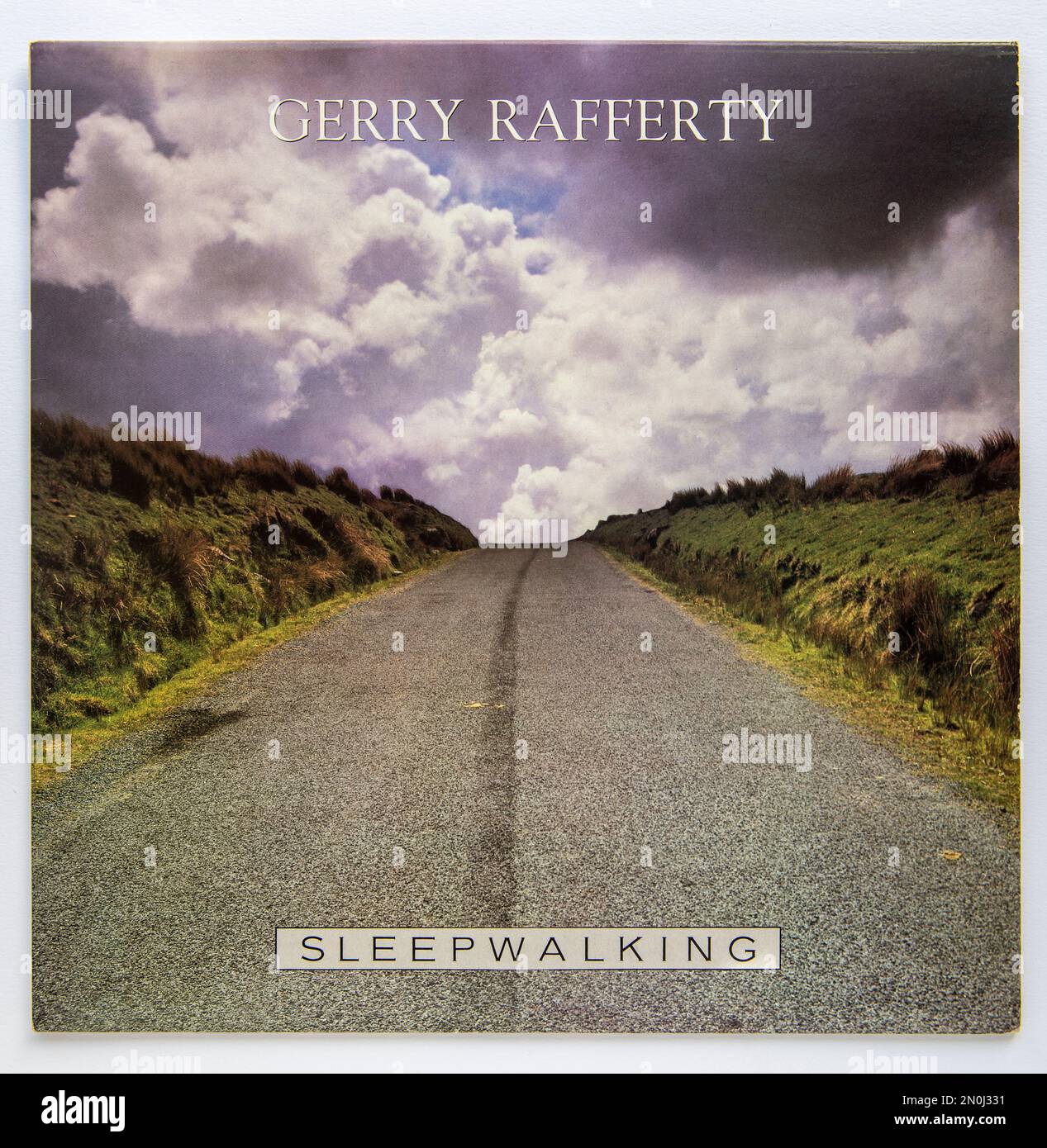 LP cover of the album Sleepwalking by Gerry Rafferty, which was ...