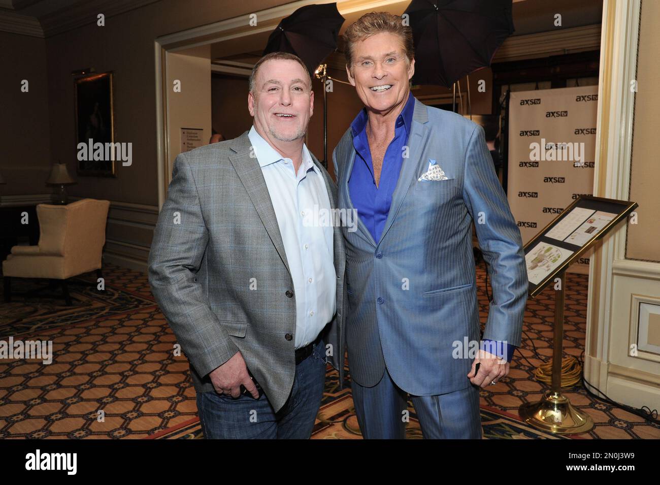 Jeff Cuban and David Hasselhoff attend AXS TV's Mid-Season Night ...