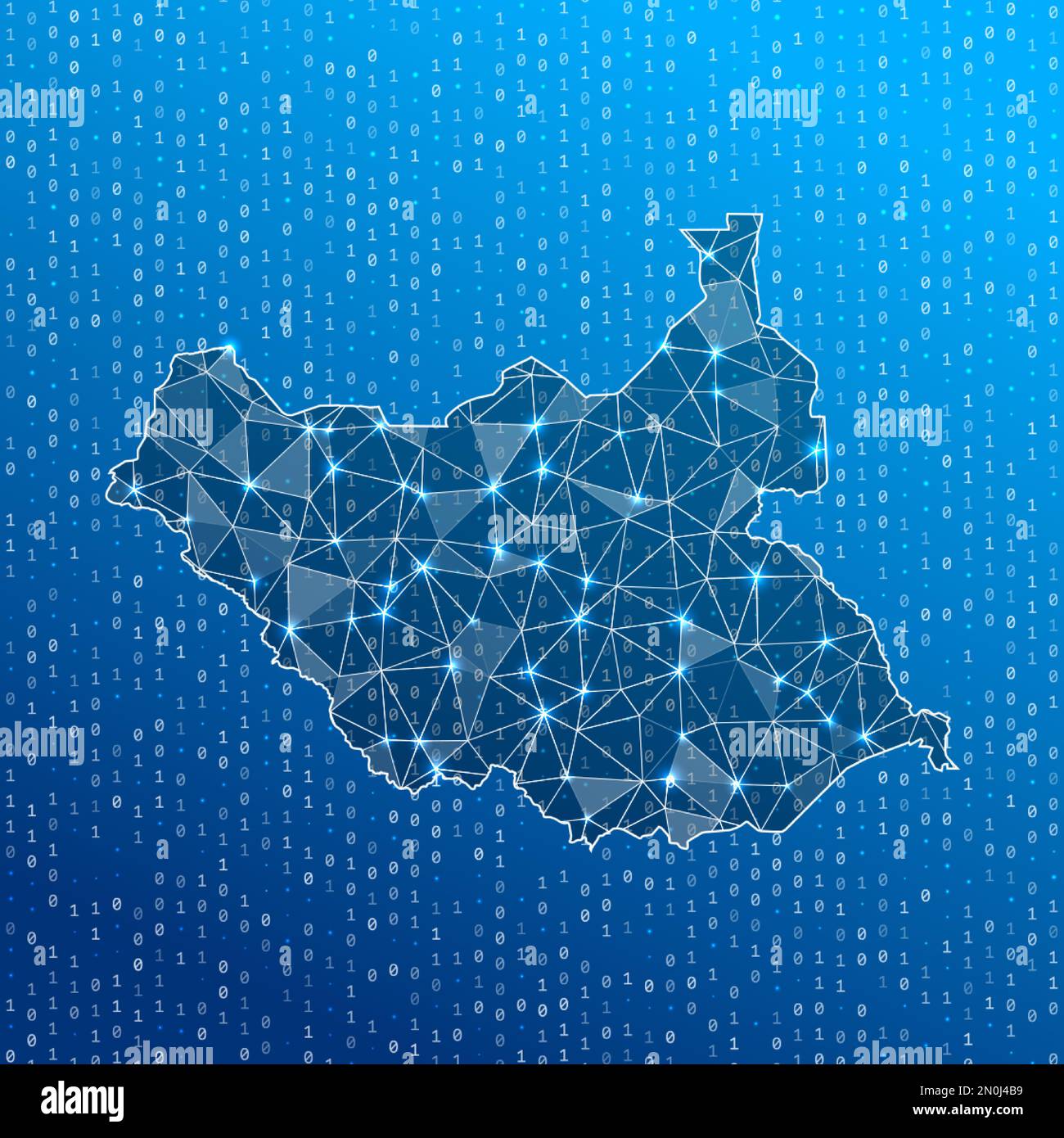 Network map of Zimbabwe. Country digital connections map. Technology ...