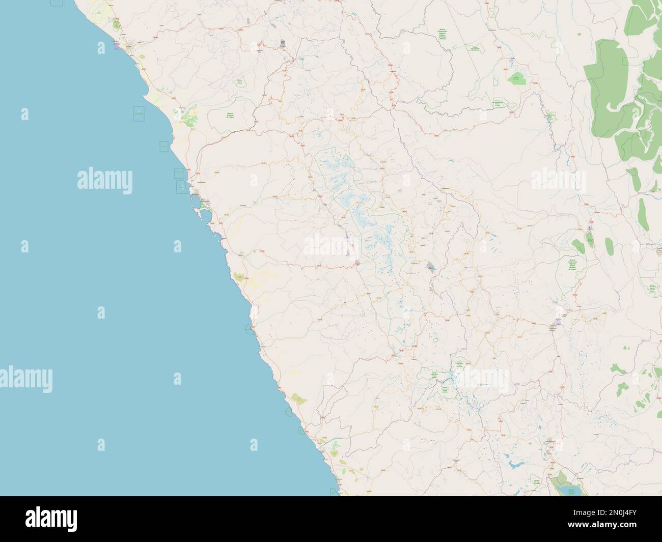 Ancash peru region map outline hi-res stock photography and images - Alamy