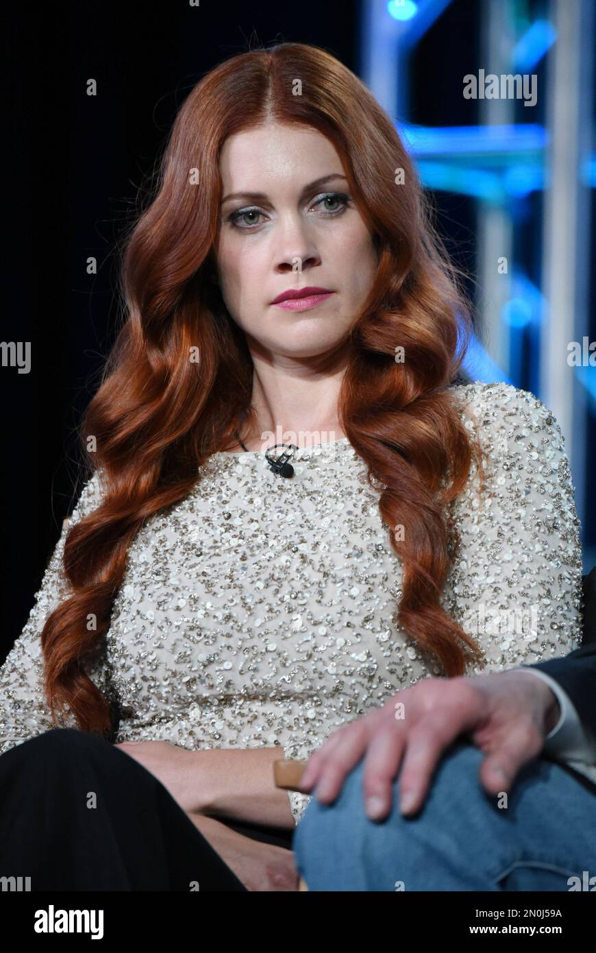 Gillian Alexy participates in the panel for "Outsiders" at the WGN ...