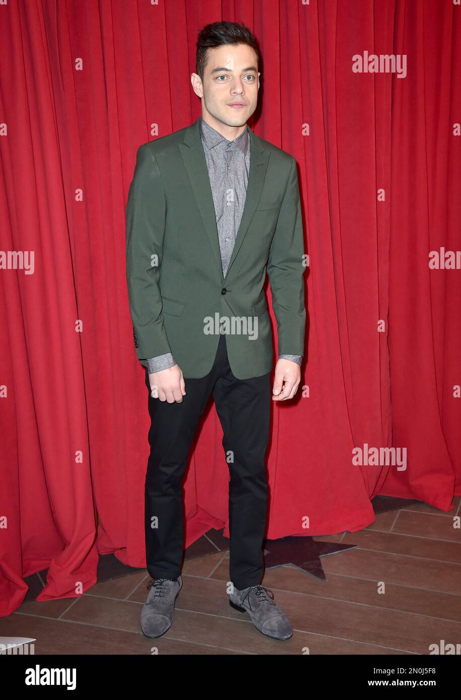 Rami Malek arrives at the AFI Awards at the Four Seasons Hotel on ...
