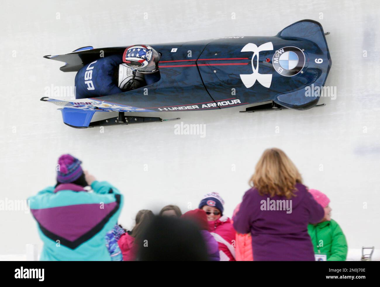 Driver Jamie Greubel Poser and brakeman Cherelle Garrett, of the United ...