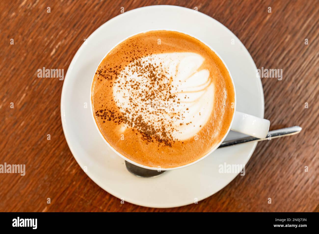 Cappuccino top view hi-res stock photography and images - Alamy