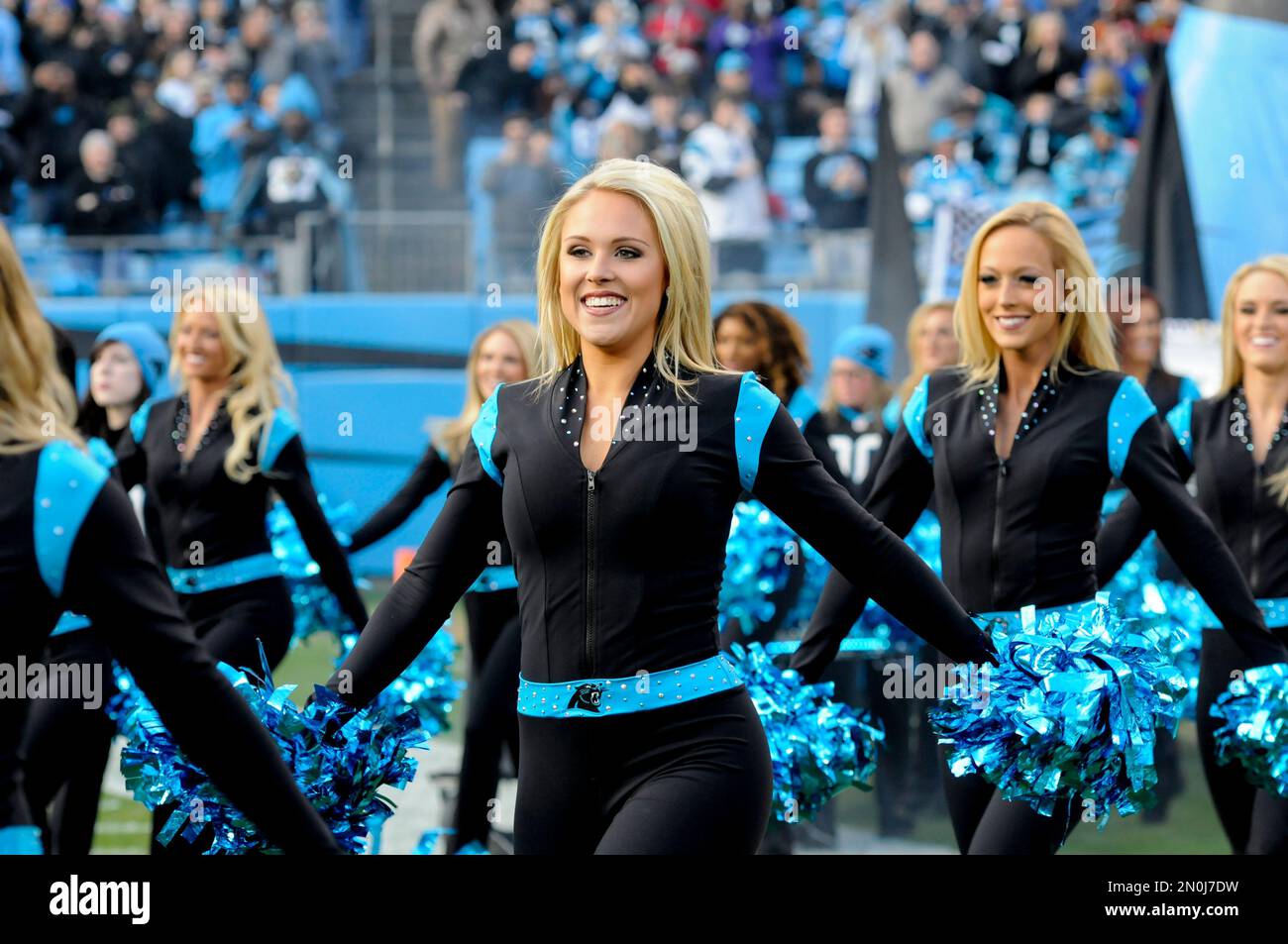Carolina Panthers Topcat cheerleaders perform during a NFL football ...