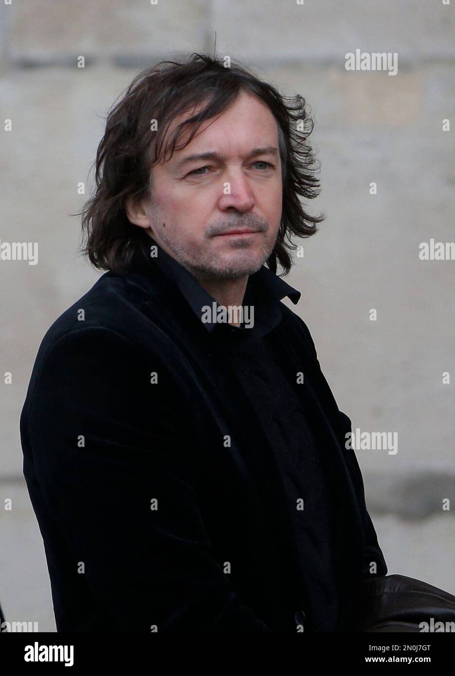 French singer Bruno Caliciuri also known as Cali arrives at the Saint ...