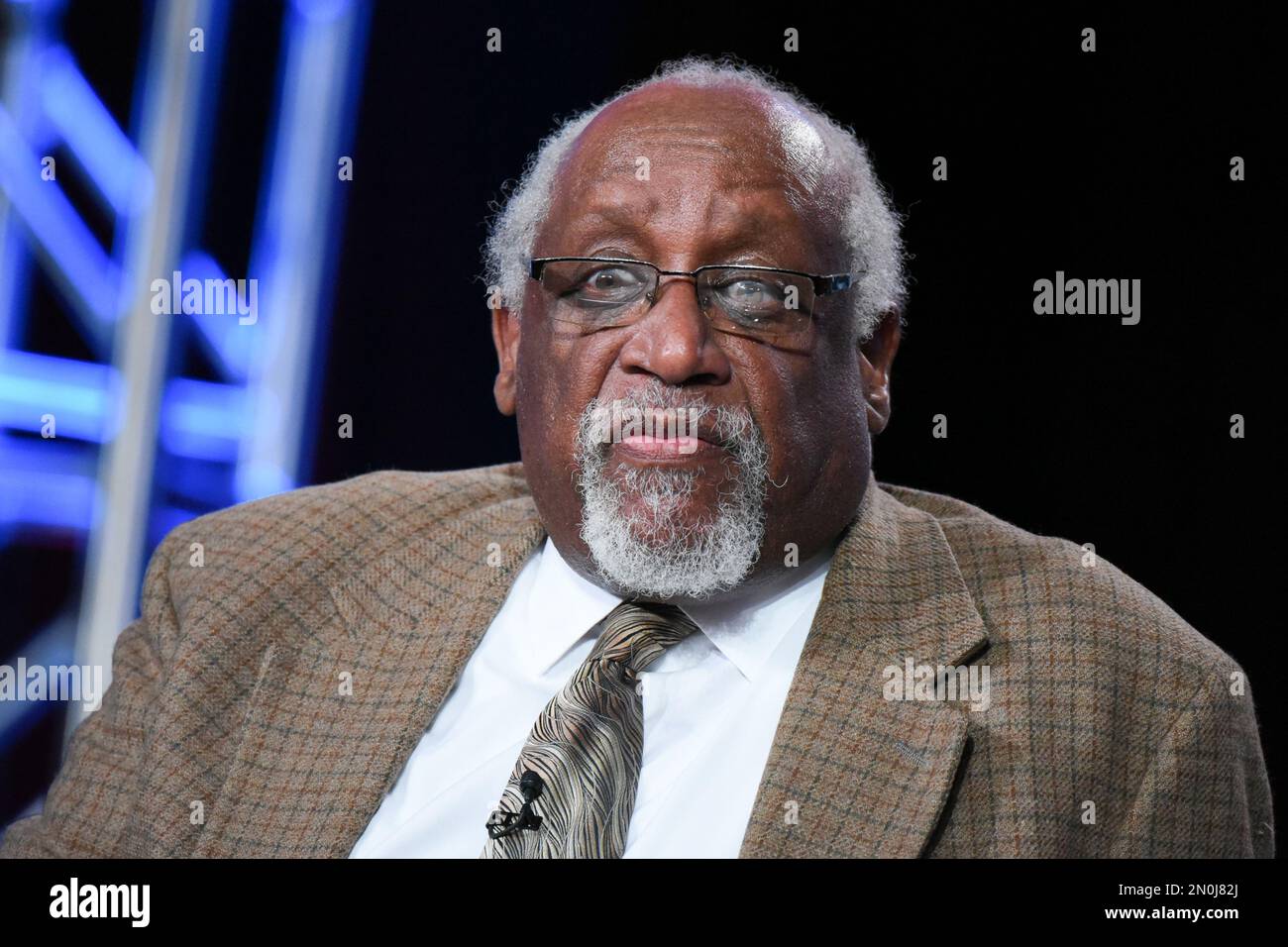 Dr. Coby Smith, activist and co-founder The Invaders appears on stage ...