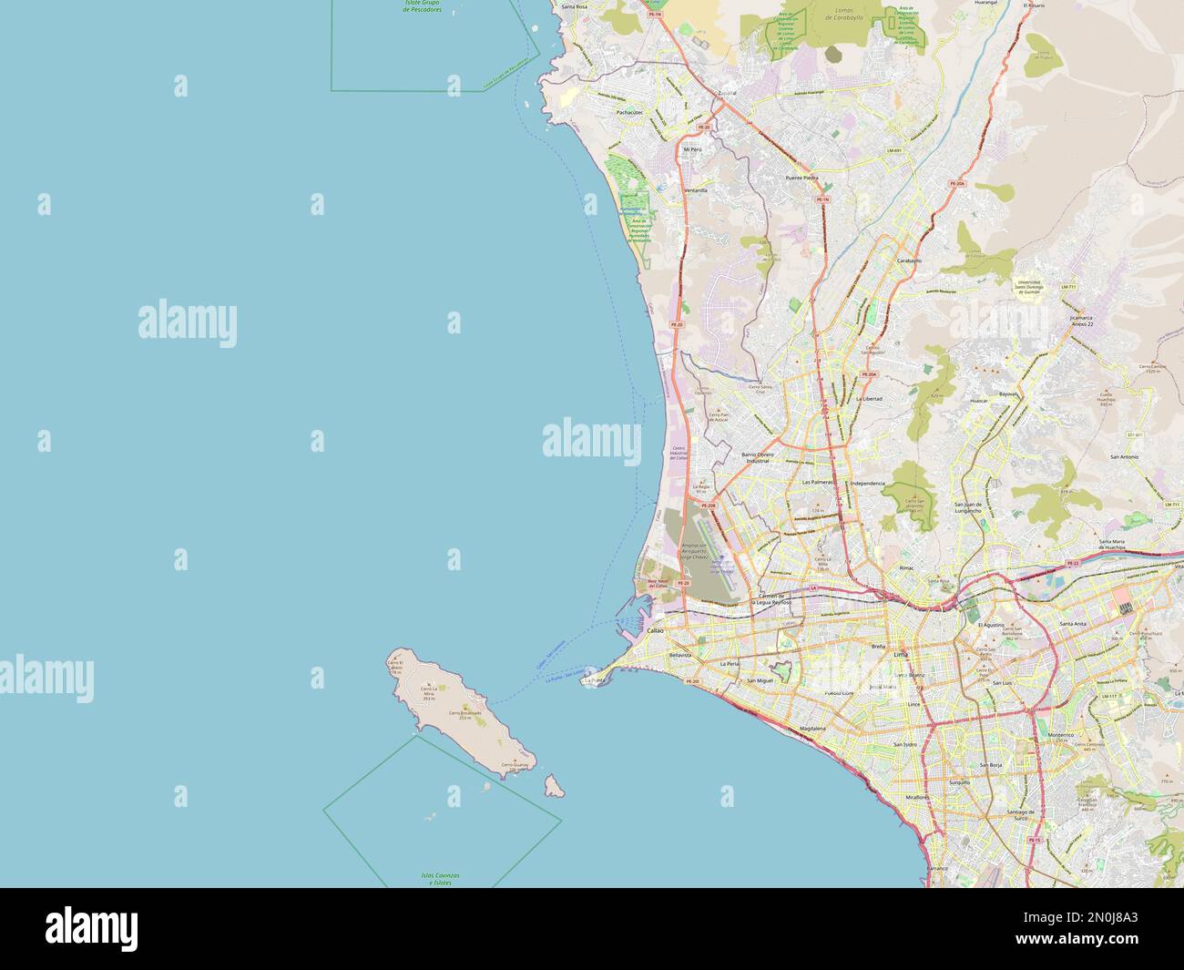 Map of callao hi-res stock photography and images - Alamy