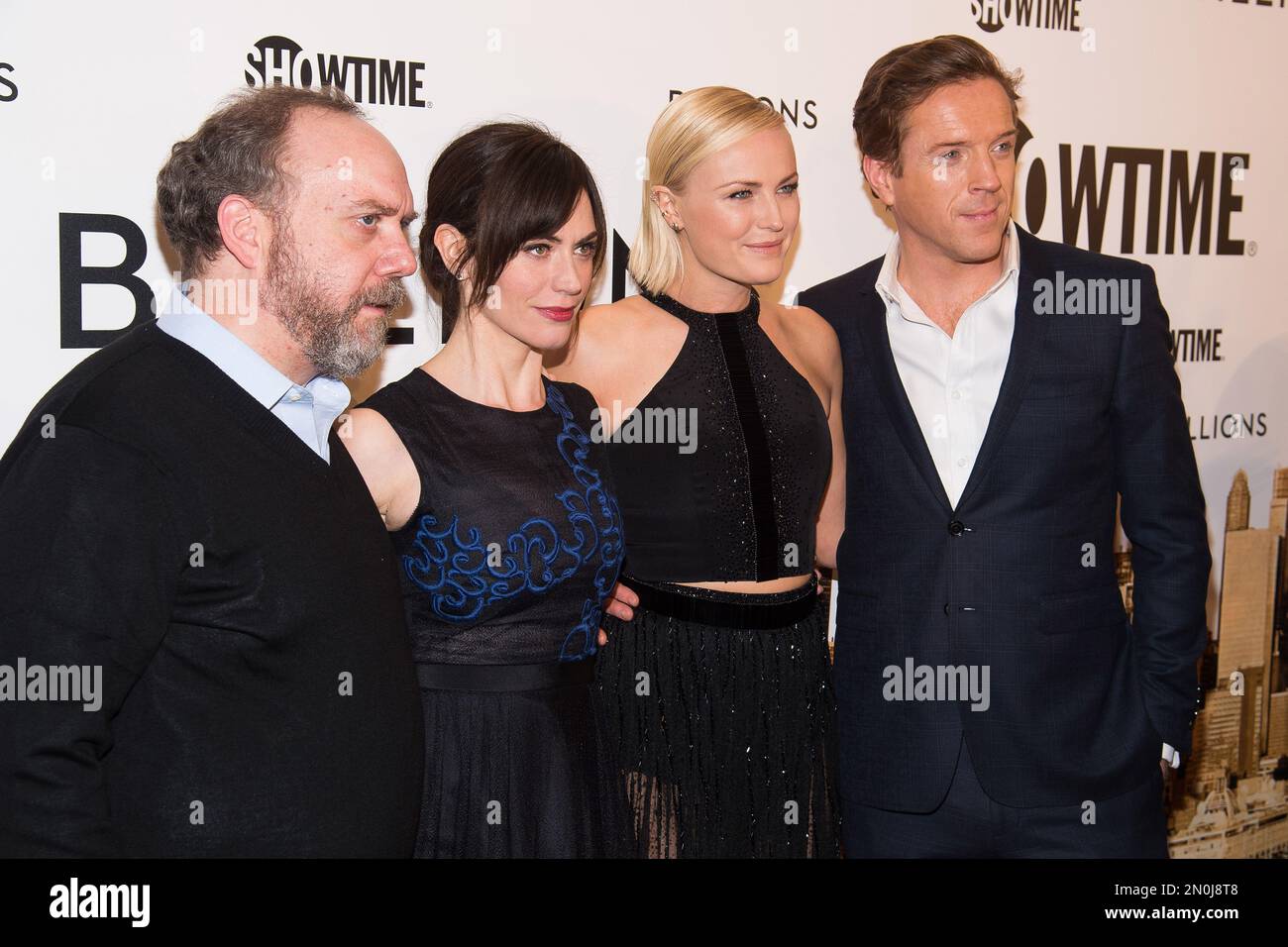 Paul Giamatti, from left, Maggie Siff, Malin Akerman and Damian Lewis ...