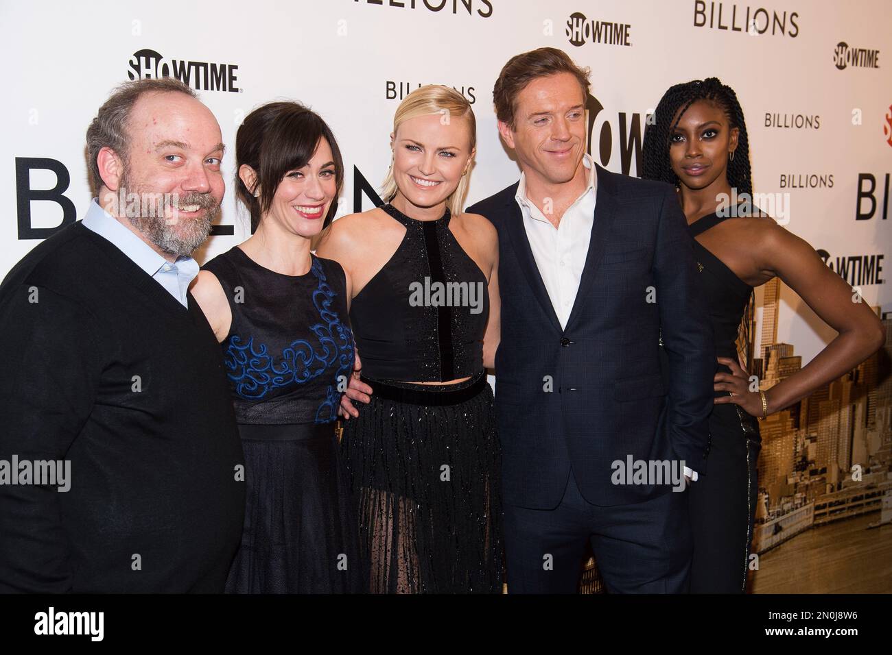 Paul Giamatti, from left, Maggie Siff, Malin Akerman, Damian Lewis and ...