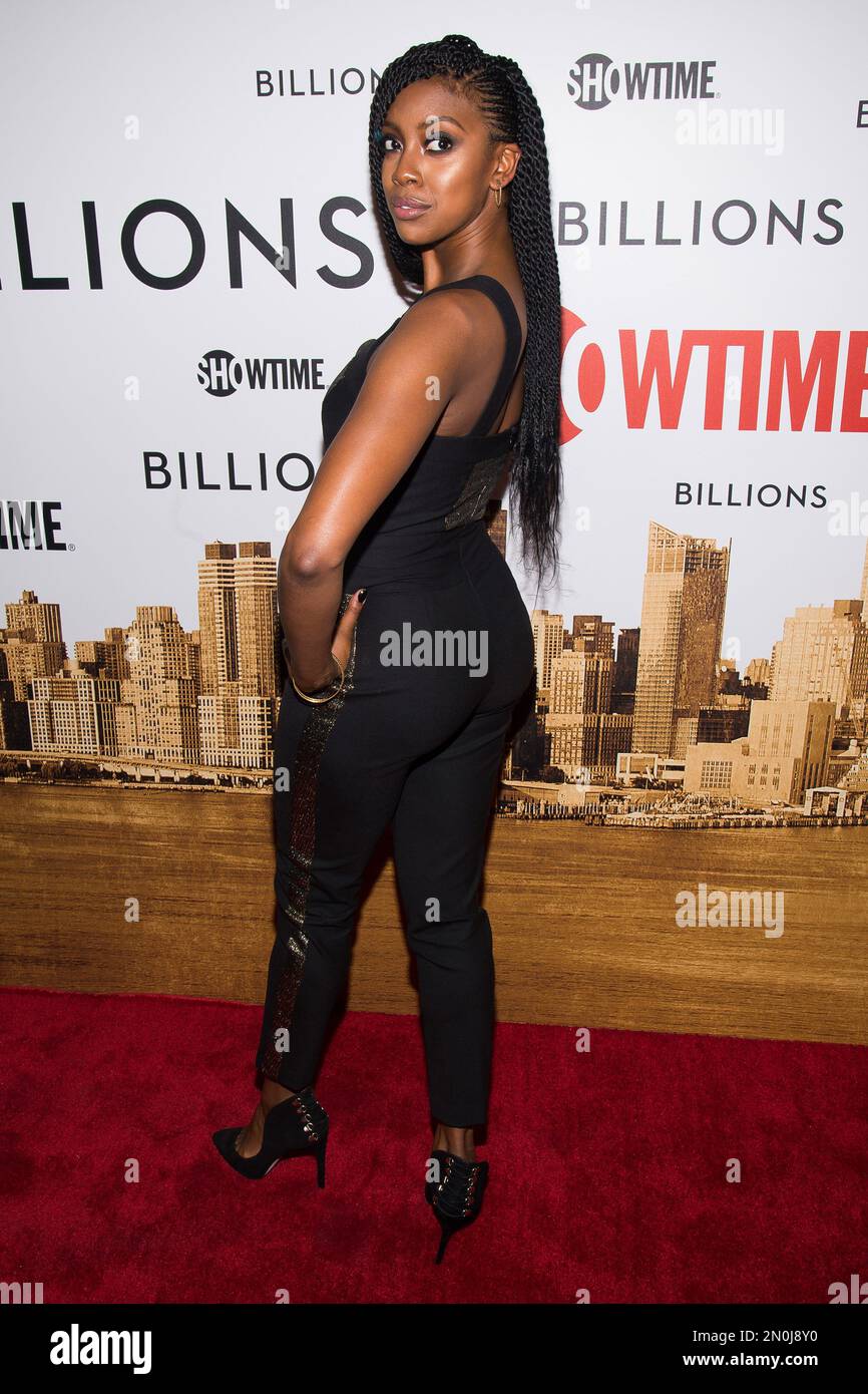 Condola Rashad attends the Showtime series premiere of "Billions" at ...