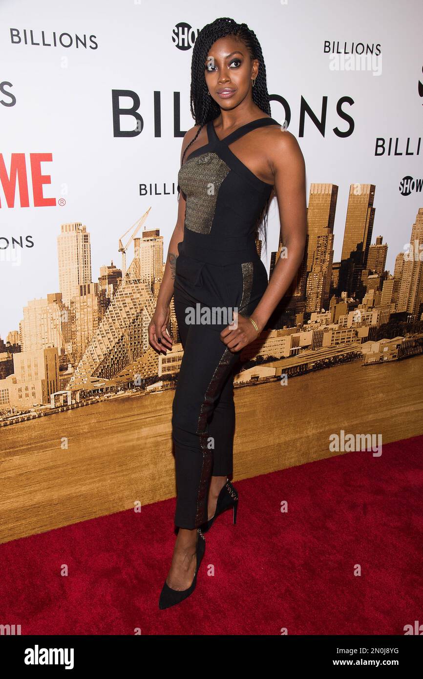 Condola Rashad attends the Showtime series premiere of "Billions" at ...