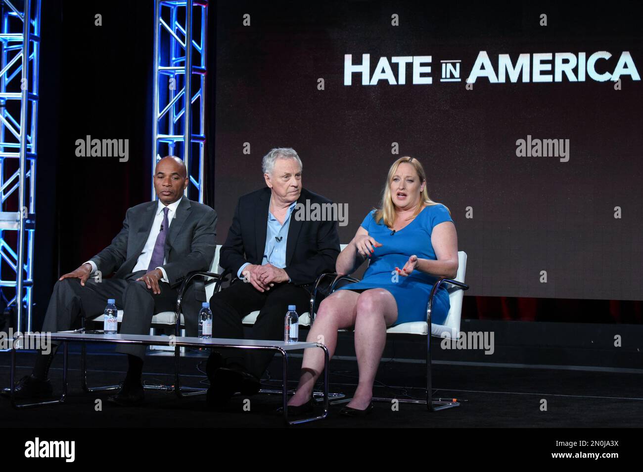 Host Tony Harris, from left, Morris Dees, co-founder Southern Poverty ...