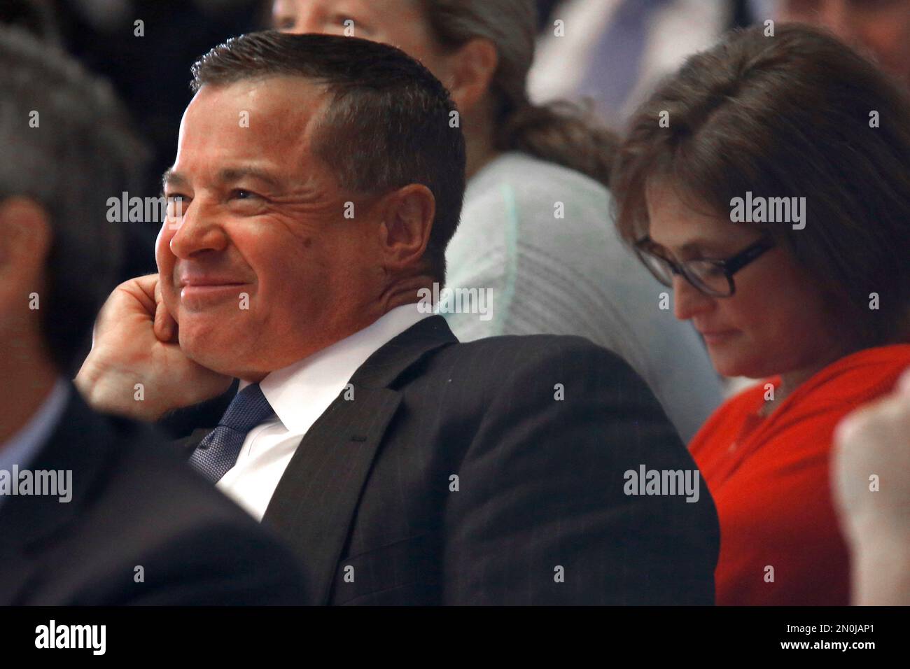 Pennsylvania Supreme Court Justice David N. Wecht, left, sits at his ...