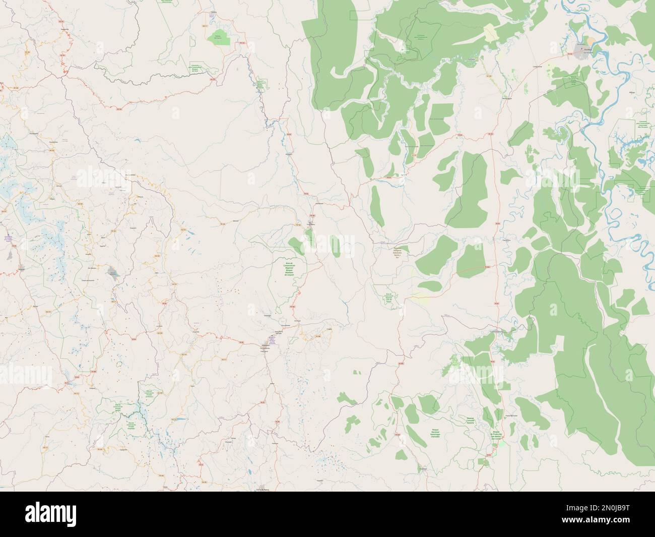 Huanuco outline map hi-res stock photography and images - Alamy