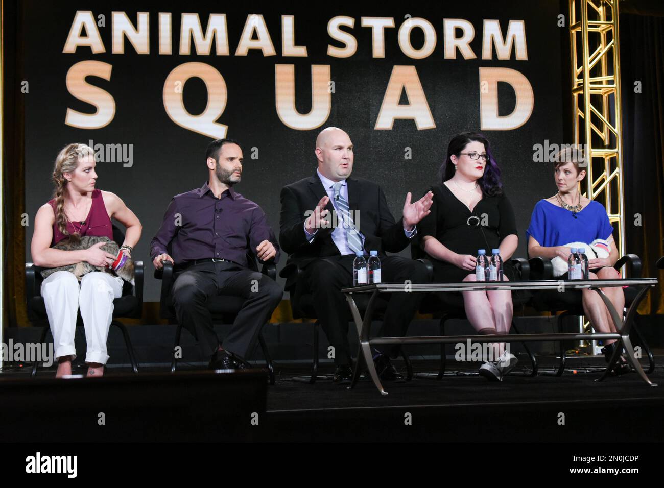 Karissa Hadden, from left, Dustin Feldman, Erik Fox, Leigh Ann Bennett ...