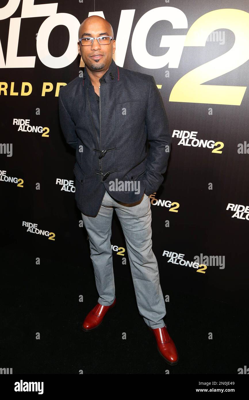 Tim Story arrives at the world premiere of 'Ride Along 2' at Regal ...