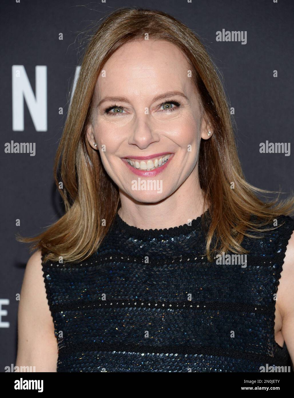 Actress Amy Ryan attends the premiere for "The Revenant" at AMC Loews ...
