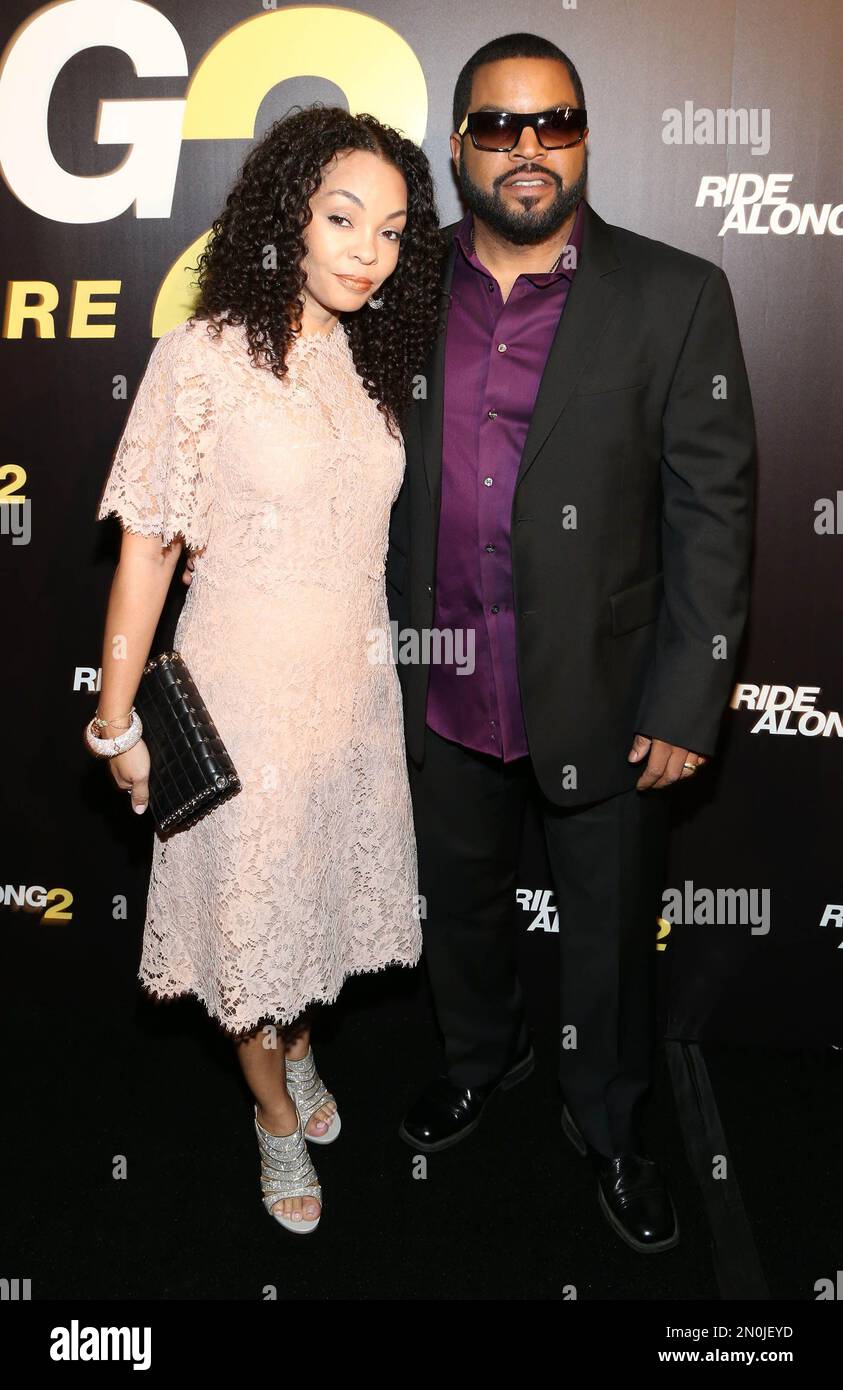 Ice Cube and Kimberly Woodruff arrive at the world premiere of 'Ride ...