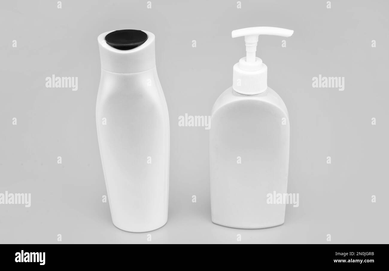 For shampoo liquid soap. Bottles with flip cap and pump dispenser ...
