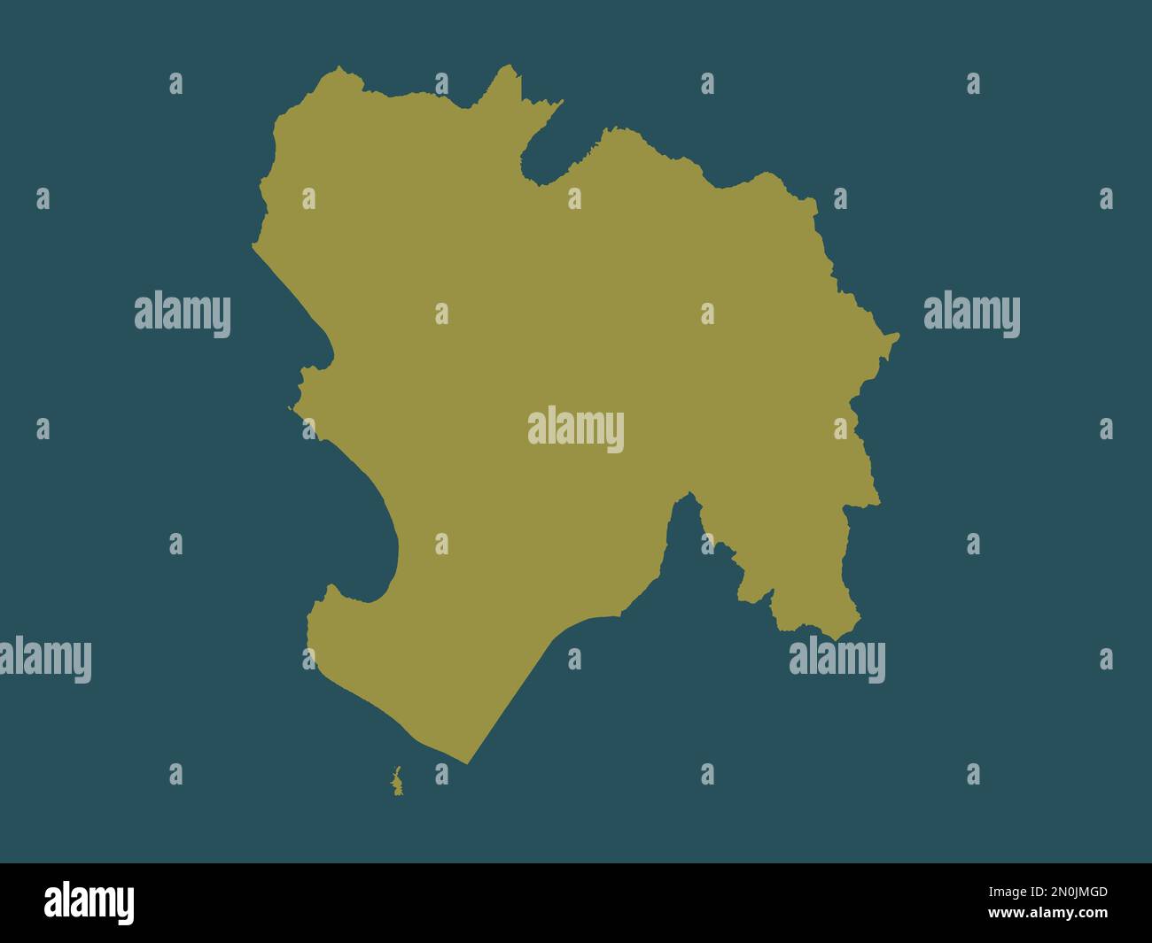 Piura, region of Peru. Solid color shape Stock Photo - Alamy