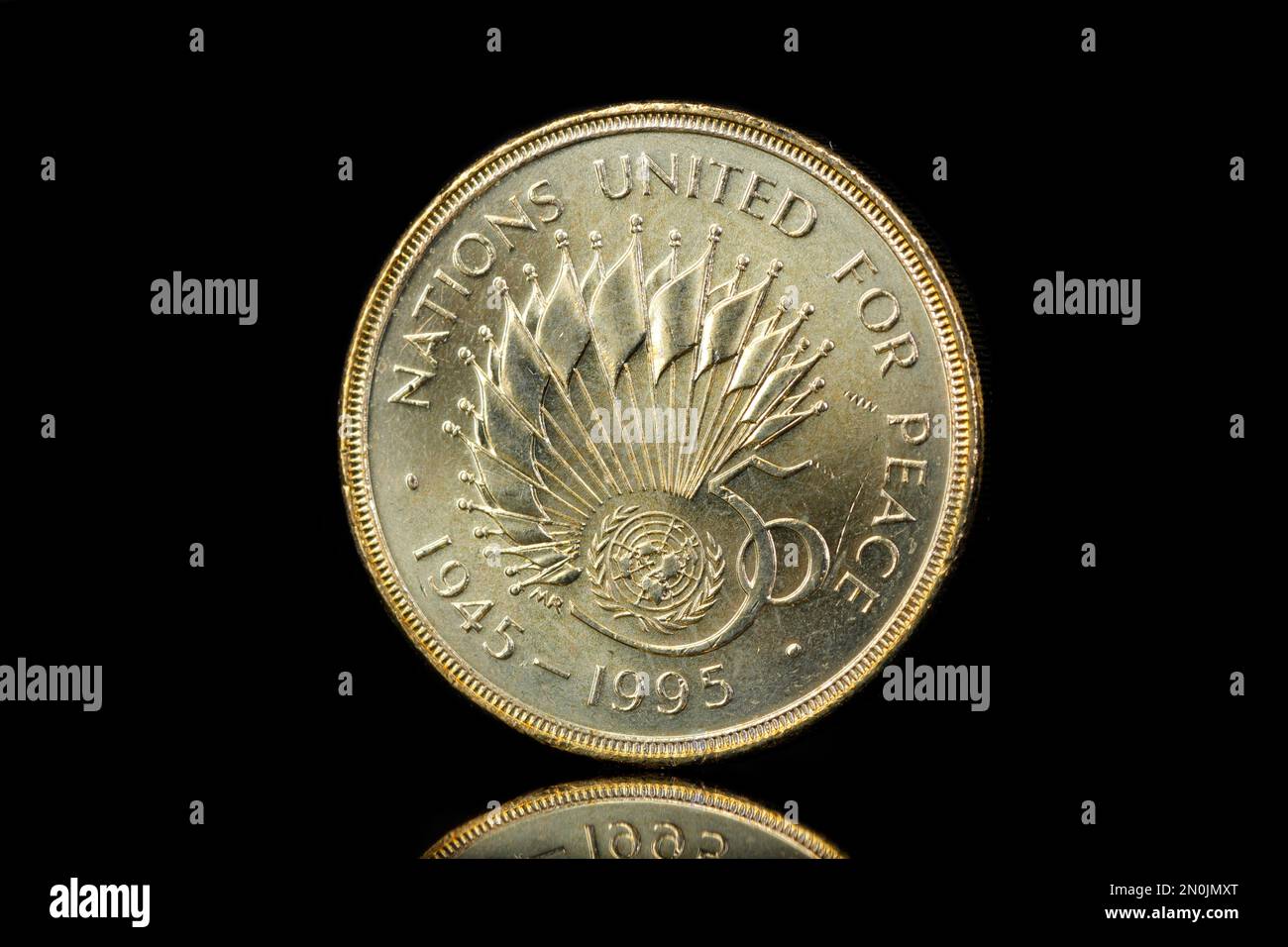 A pre 1997 £2 coin issued in 1995 to commemorate 50 years of the ...