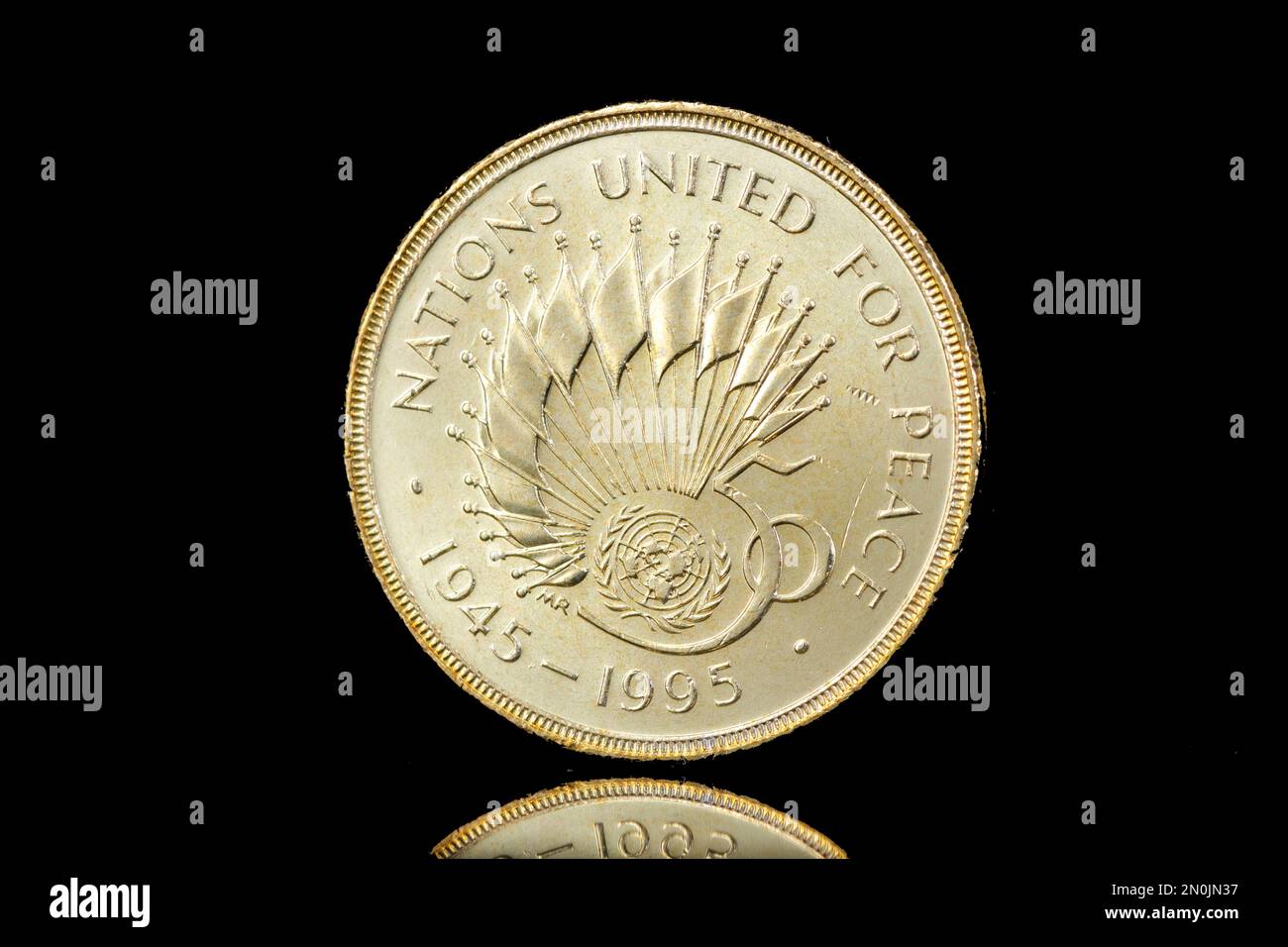 A pre 1997 £2 coin issued in 1995 to commemorate 50 years of the ...