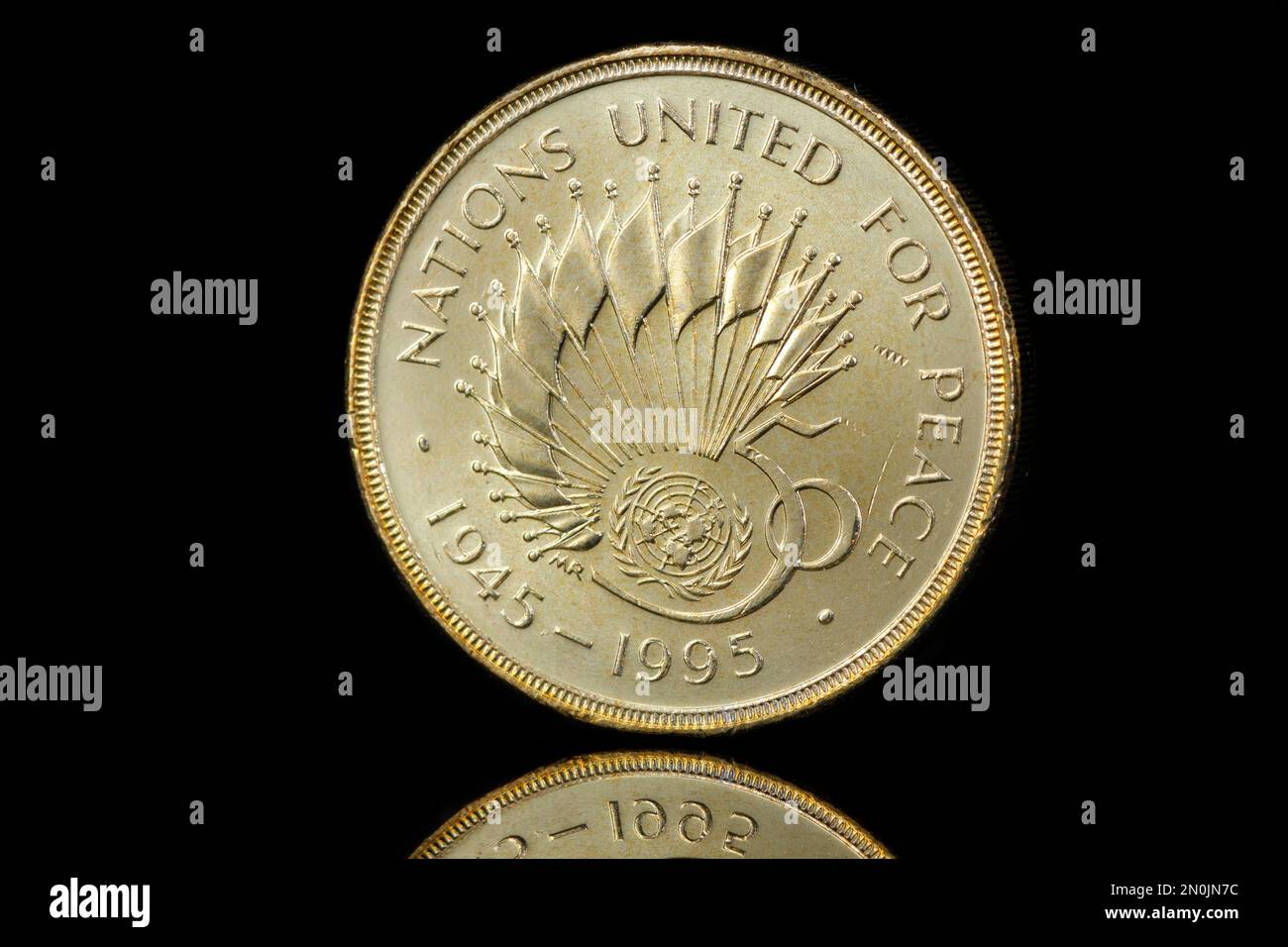 A pre 1997 £2 coin issued in 1995 to commemorate 50 years of the ...