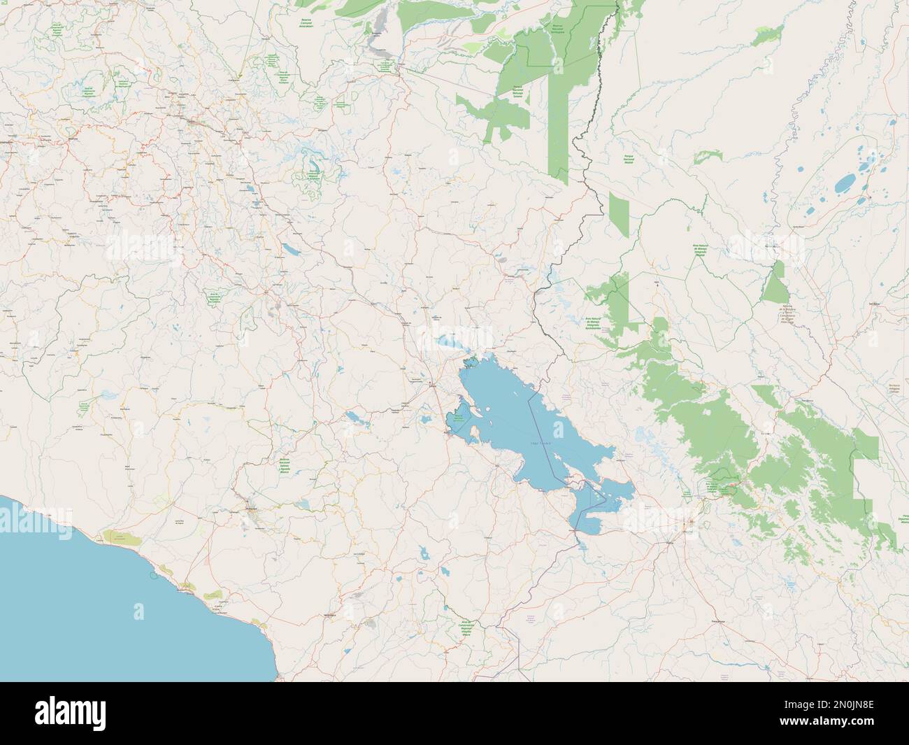 Puno, region of Peru. Open Street Map Stock Photo - Alamy