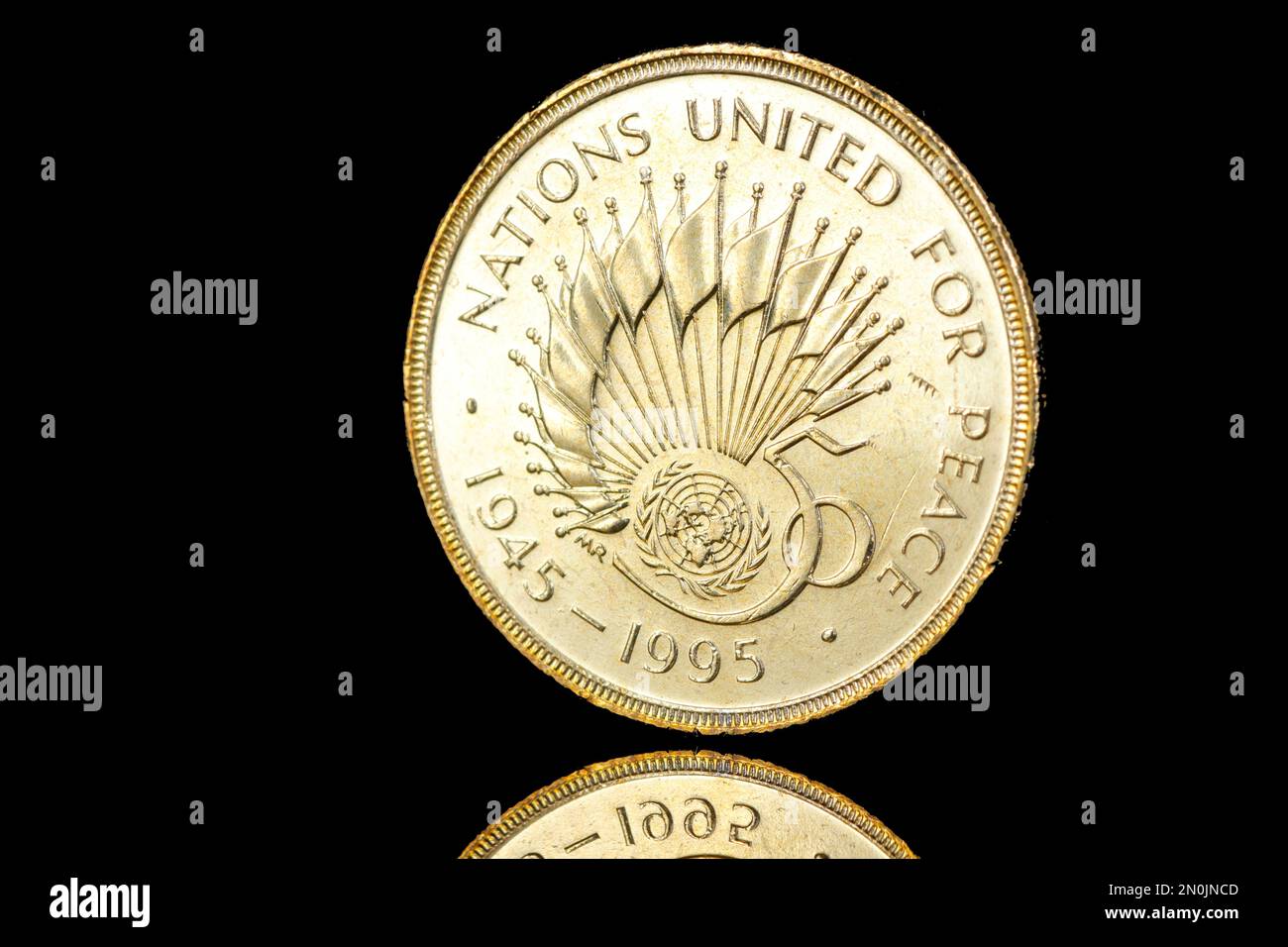 A pre 1997 £2 coin issued in 1995 to commemorate 50 years of the ...