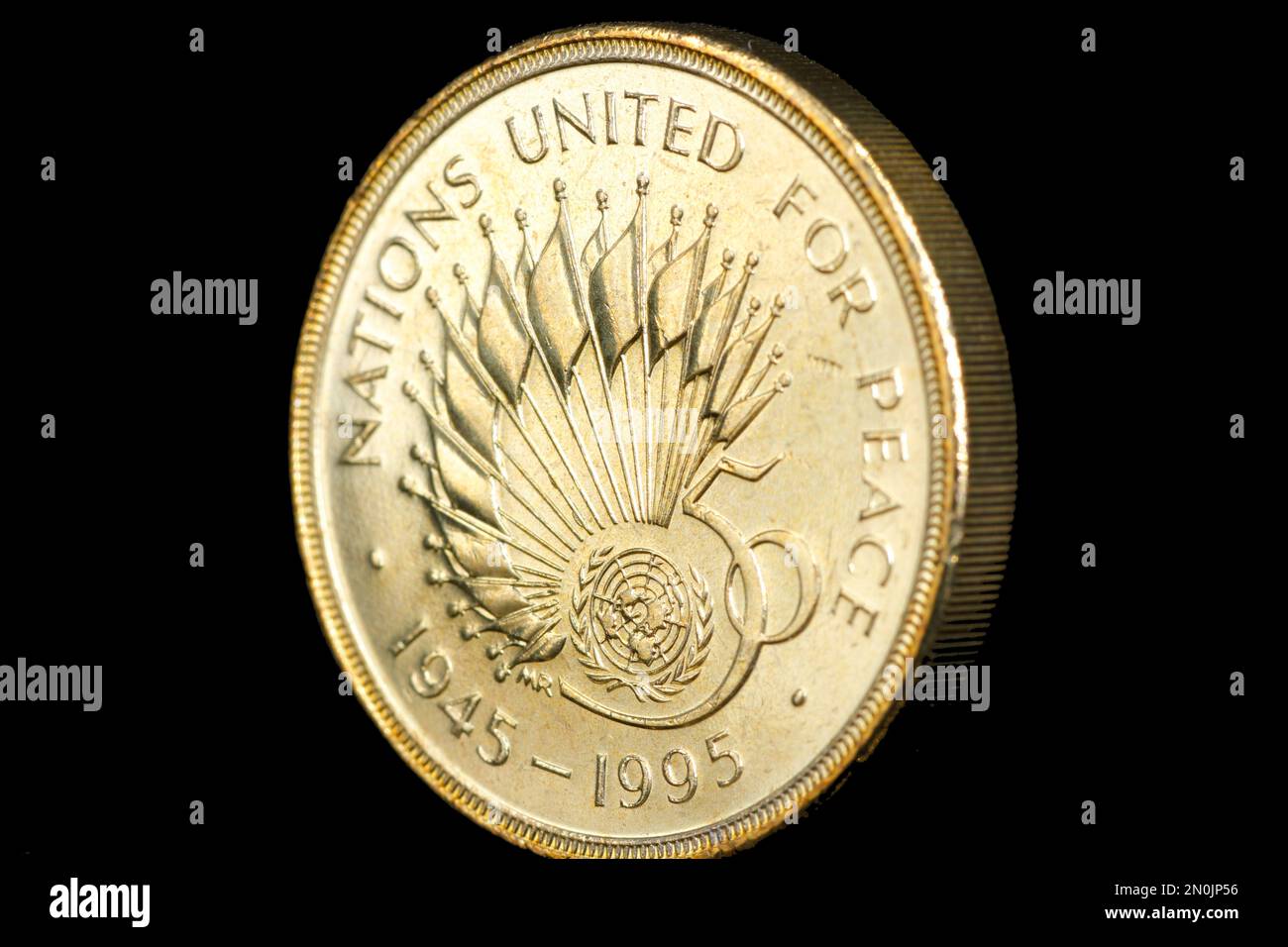 A pre 1997 £2 coin issued in 1995 to commemorate 50 years of the ...