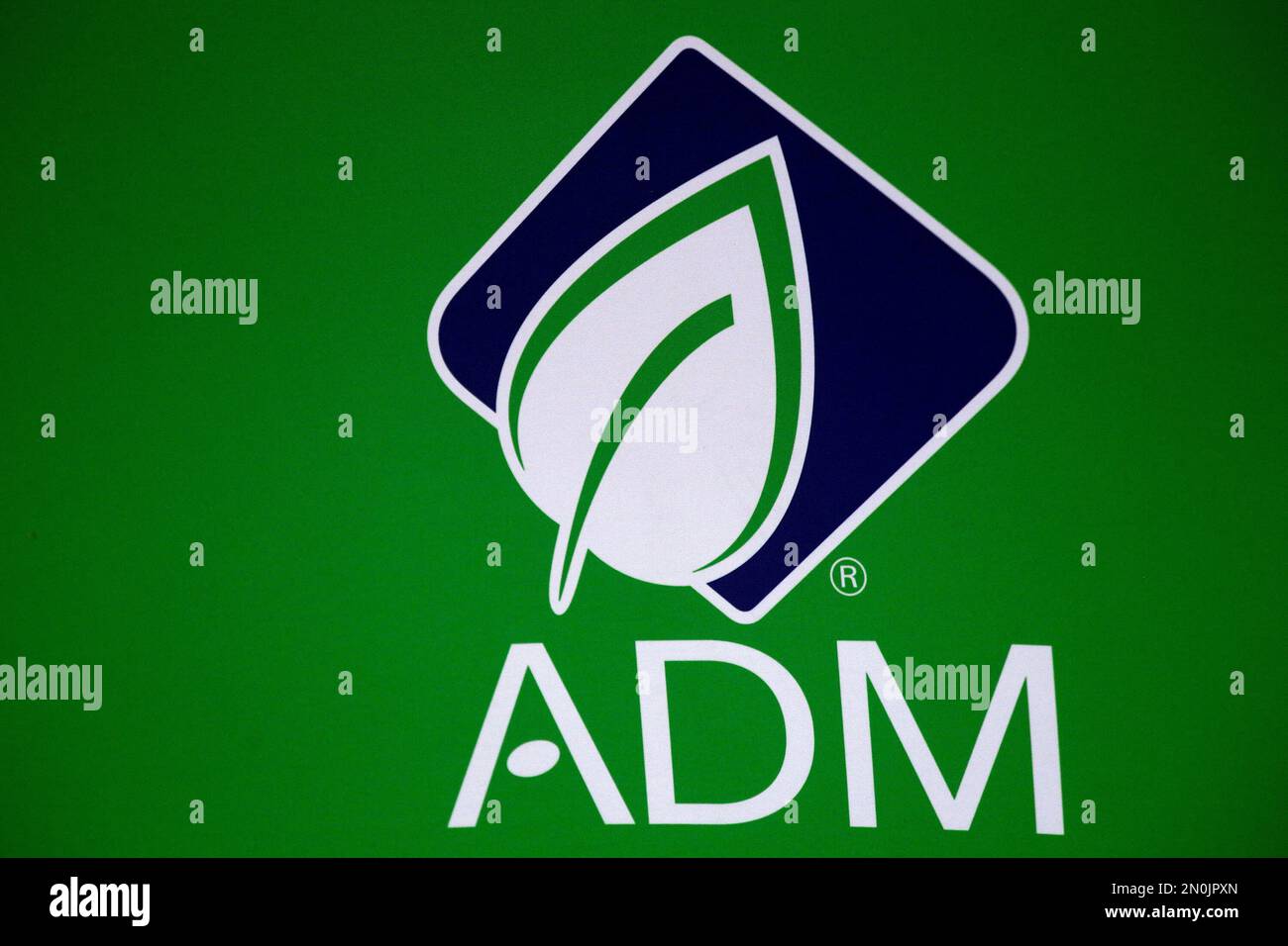 In this Monday, Aug. 31, 2015 photo, the Archer Daniels Midland Company ...