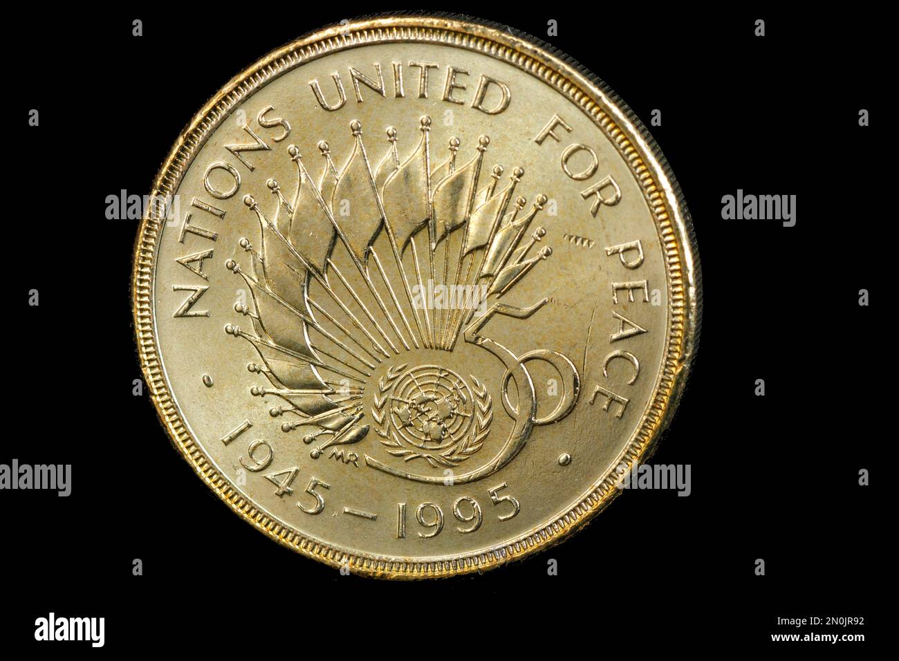 A pre 1997 £2 coin issued in 1995 to commemorate 50 years of the ...