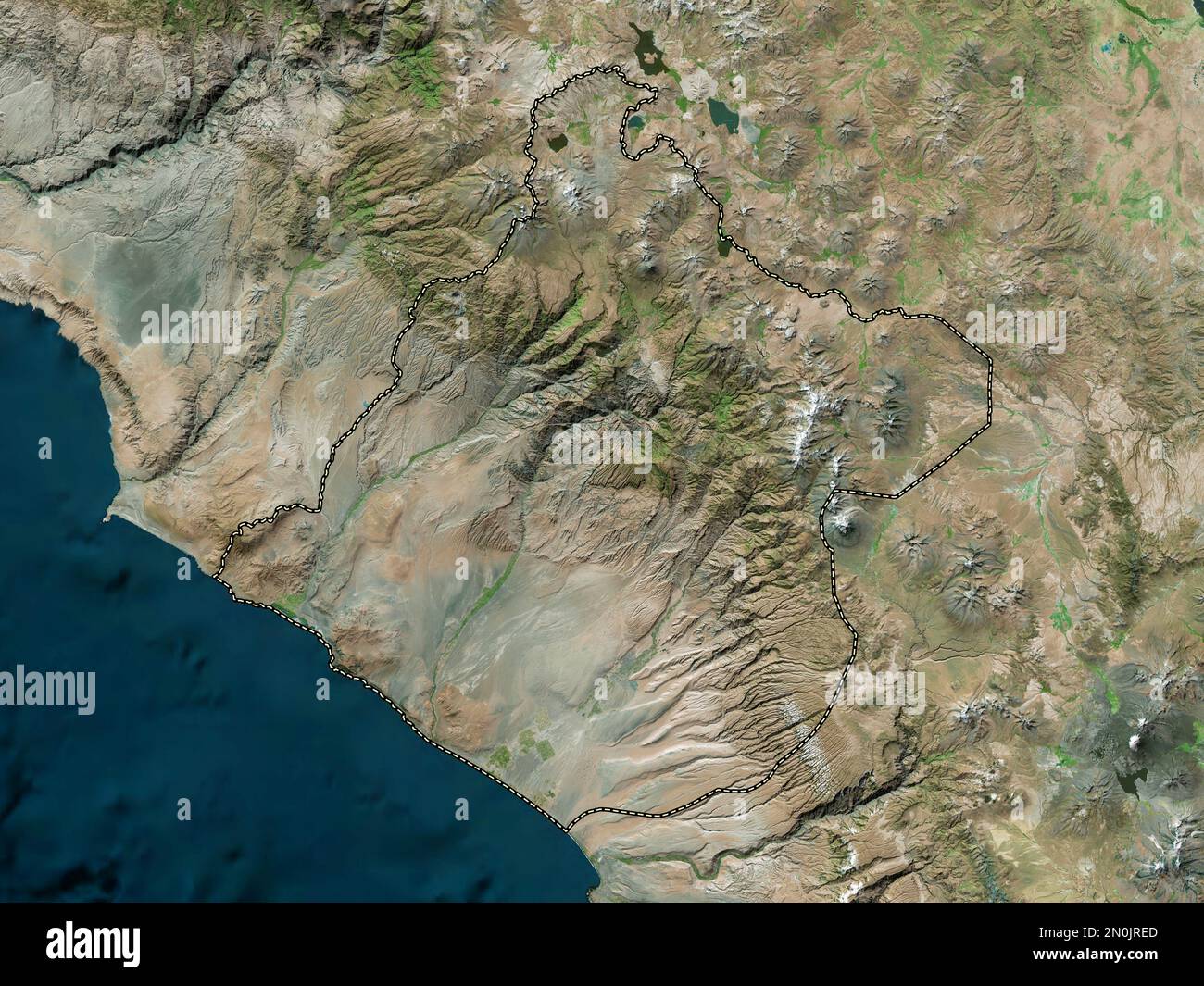 Tacna, region of Peru. High resolution satellite map Stock Photo - Alamy
