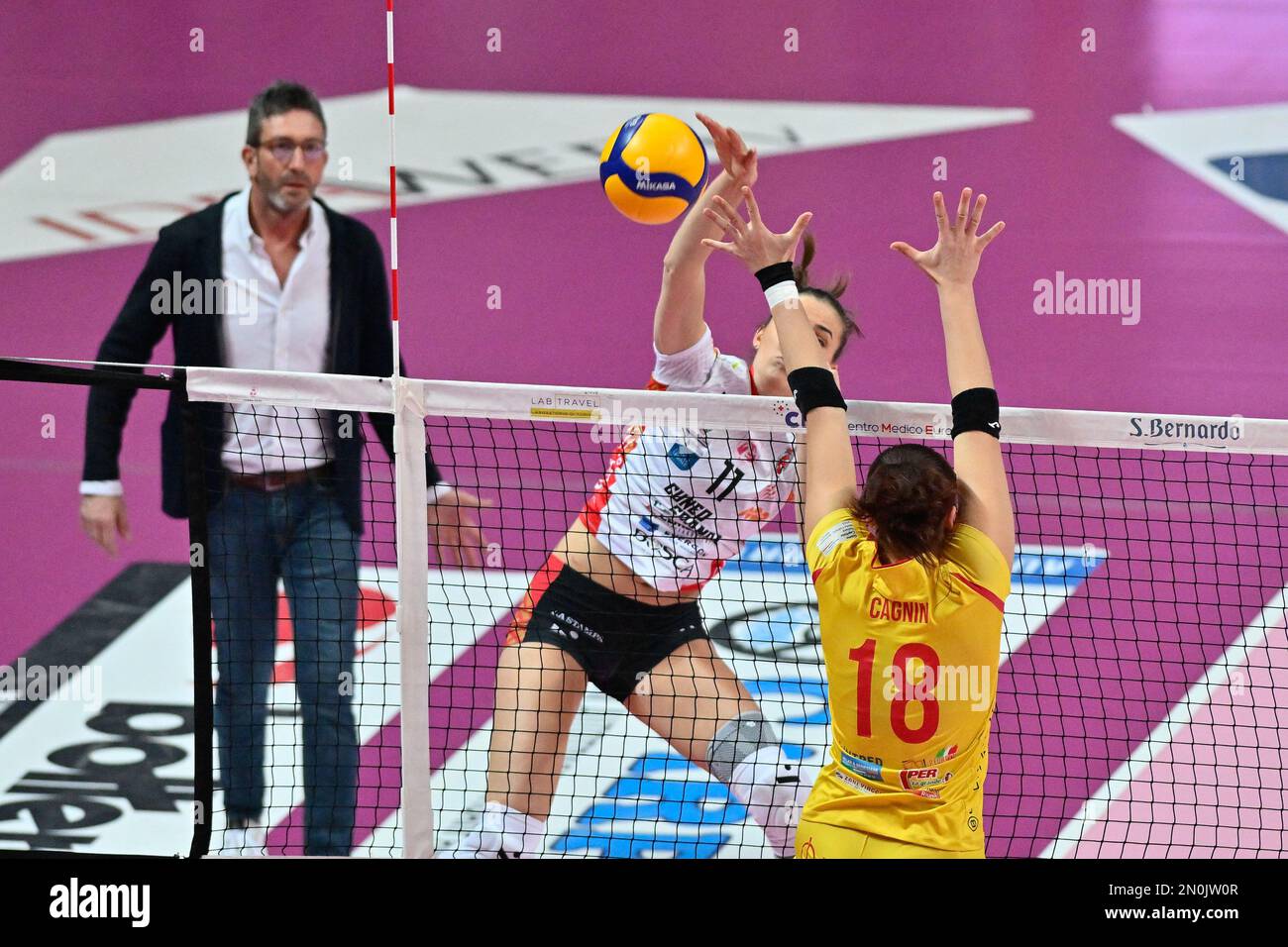 Cuneo, Italy. 05th Feb, 2023. Gicquel Lucille (Bosca Cuneo) - Cagnin ...