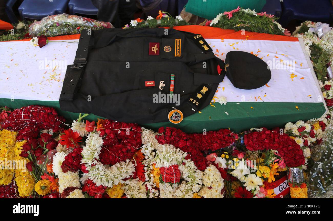 The uniform of India's National Security Guard commando Niranjan Kumar ...