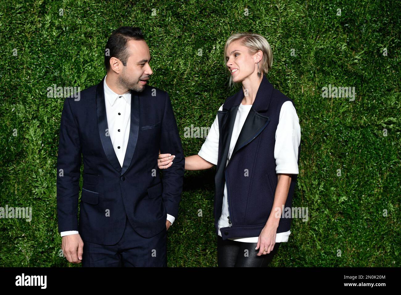 Designer Carlos Campos, left, and Megan Key attend the 12th Annual CFDA ...