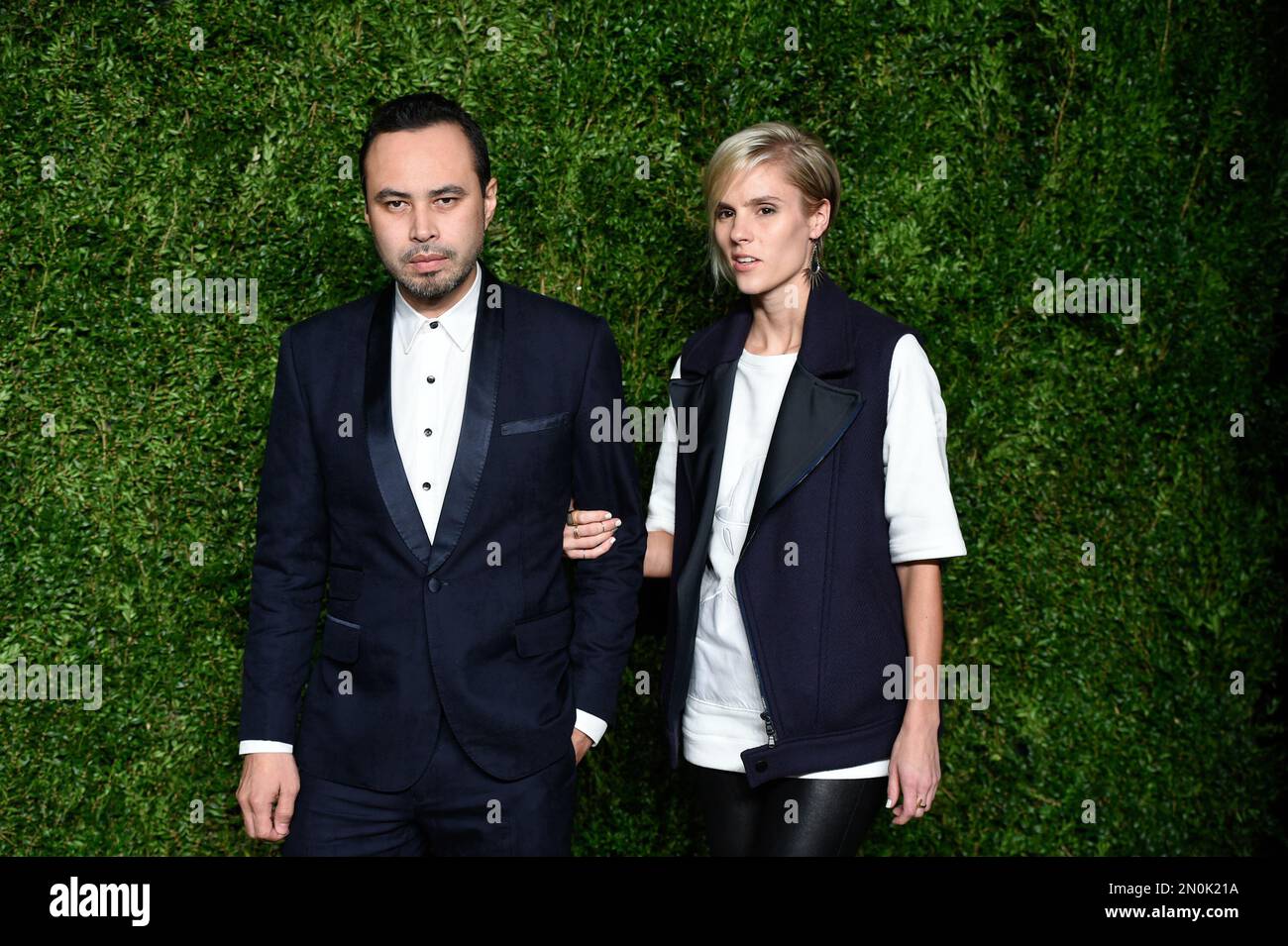 Designer Carlos Campos, left, and Megan Key attend the 12th Annual CFDA ...