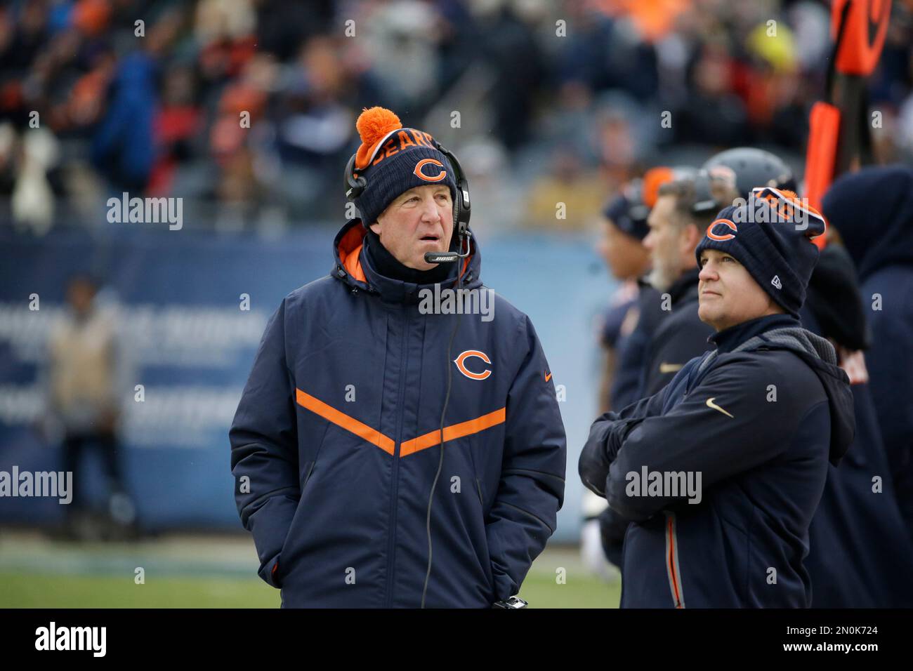 Chicago Bears head coach John Fox walks on the sideline during the ...